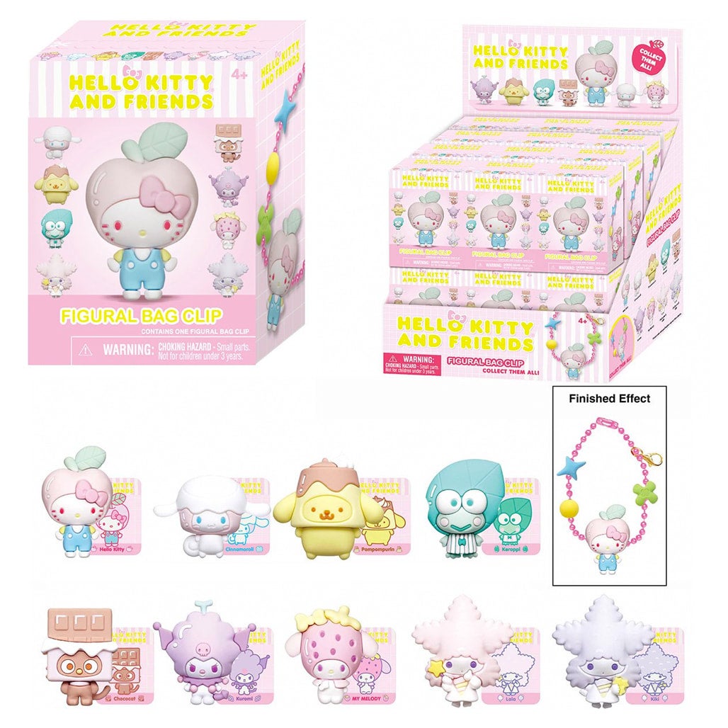 Hello Kitty - Hello Kitty And Friends Boba Figural Bag Clip Blind Box ...